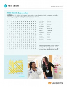 Word Search: Back to School | Bargaining 2021