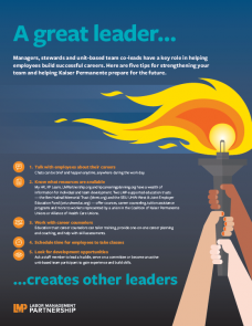 Poster: A Great Leader...Creates Other Leaders | Bargaining 2021