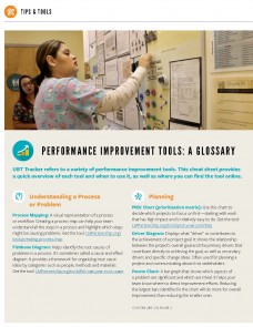 Performance Improvement Tools: A Glossary | Bargaining 2021
